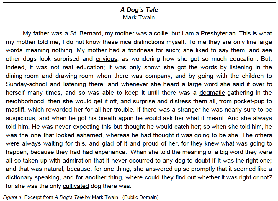 Vocabulary and Knowledge