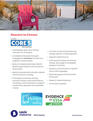 Reasons to Choose Core5 in Alabama | Lexia